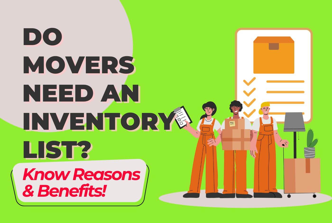 Do Movers Need an Inventory List? Downloadable List - Movers Labs